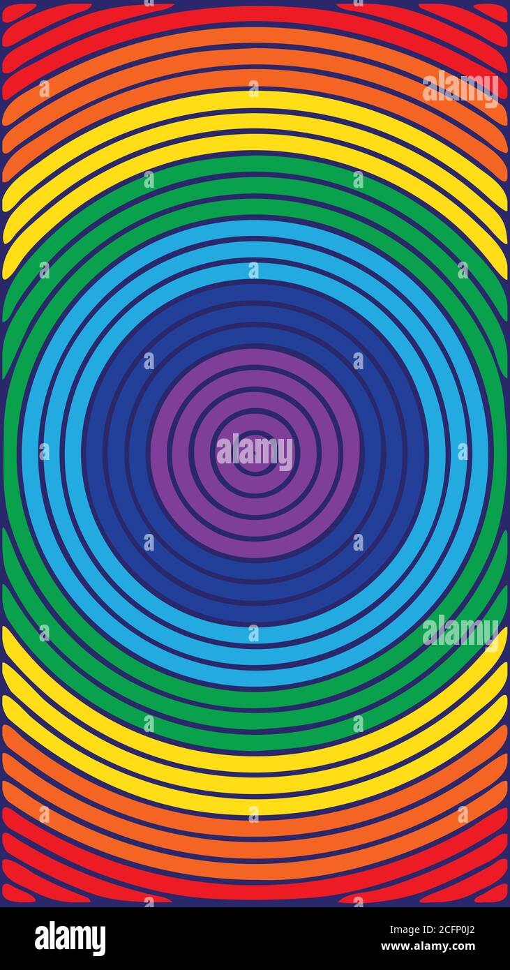 Decorative background with rainbow colors rays design Stock Vector ...