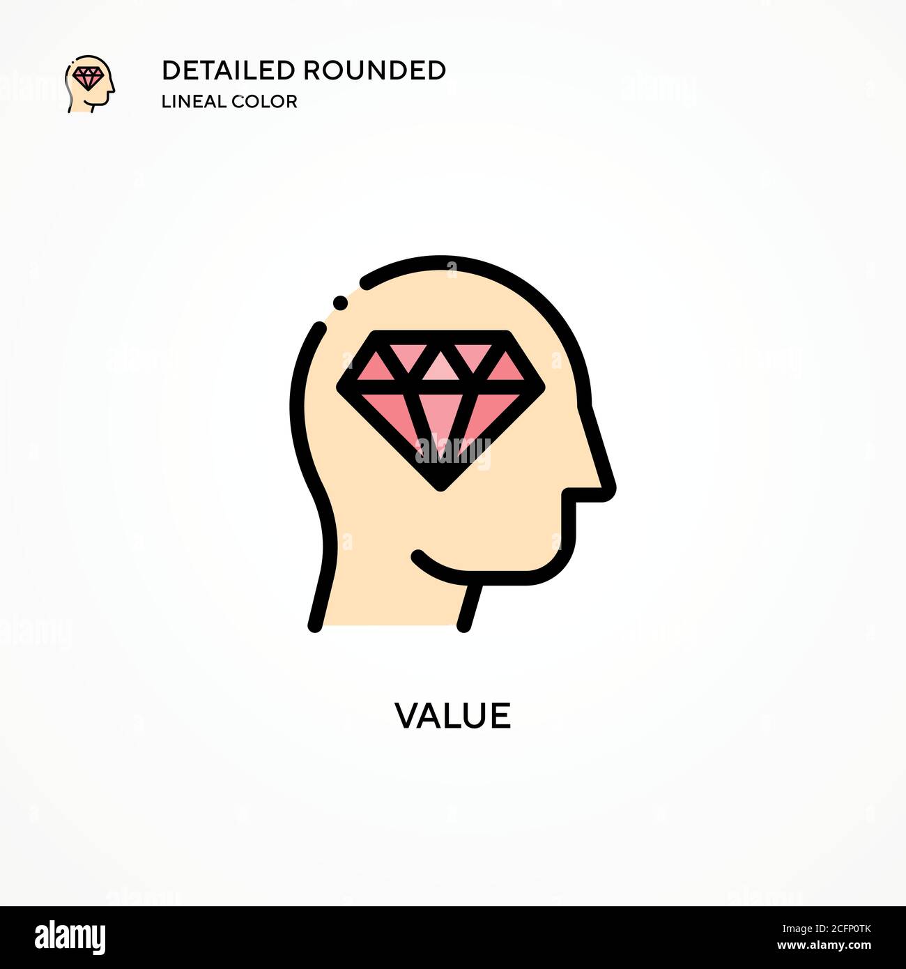 Value vector icon. Modern vector illustration concepts. Easy to edit ...