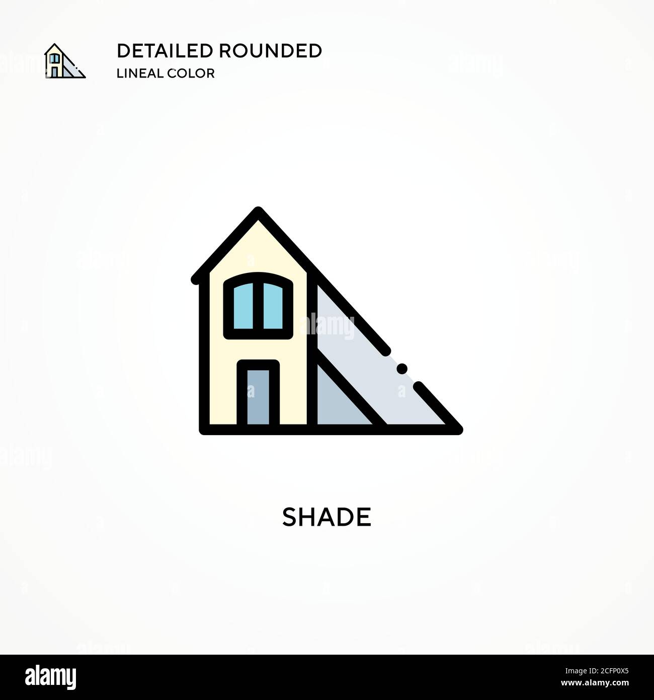 Shade vector icon. Modern vector illustration concepts. Easy to edit ...