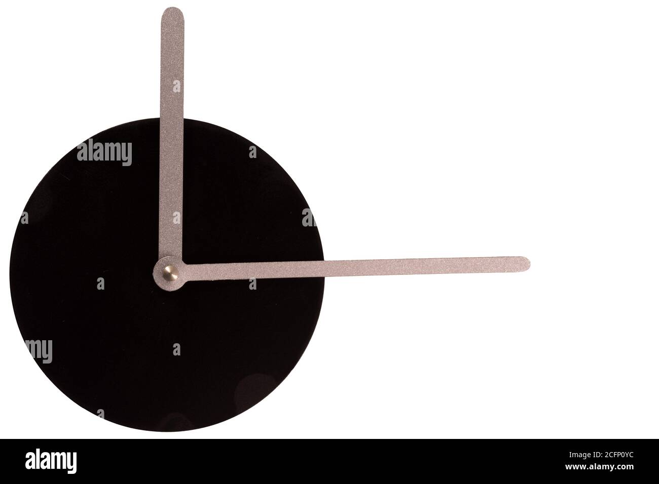 Stylized clock exclamation mark with space for branding, events ...