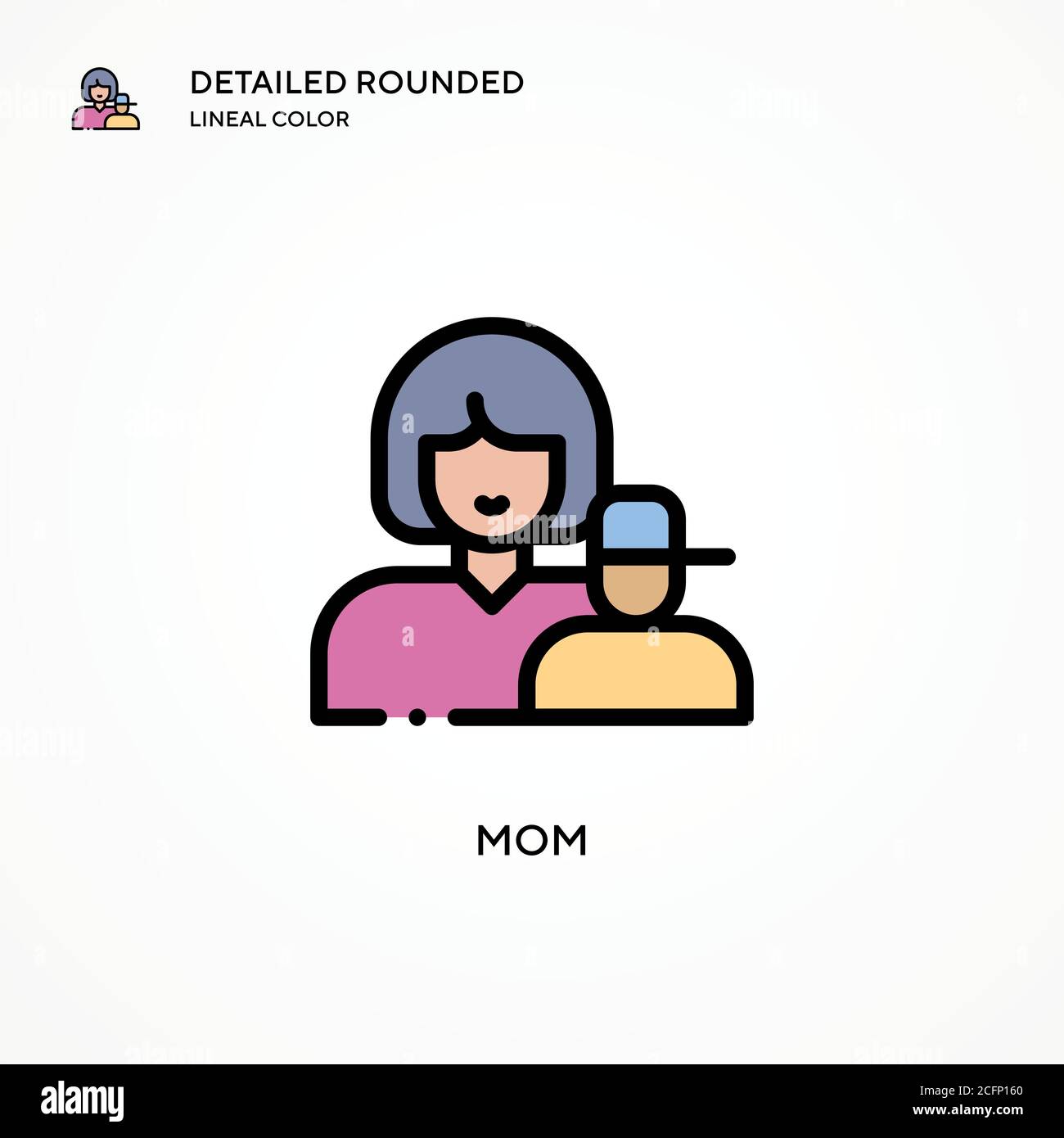 Mom vector icon. Modern vector illustration concepts. Easy to edit and ...