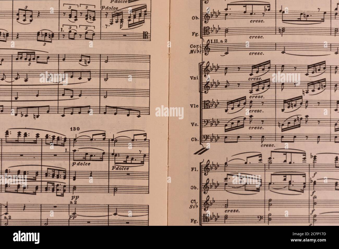 Orchestral score hi-res stock photography and images - Alamy