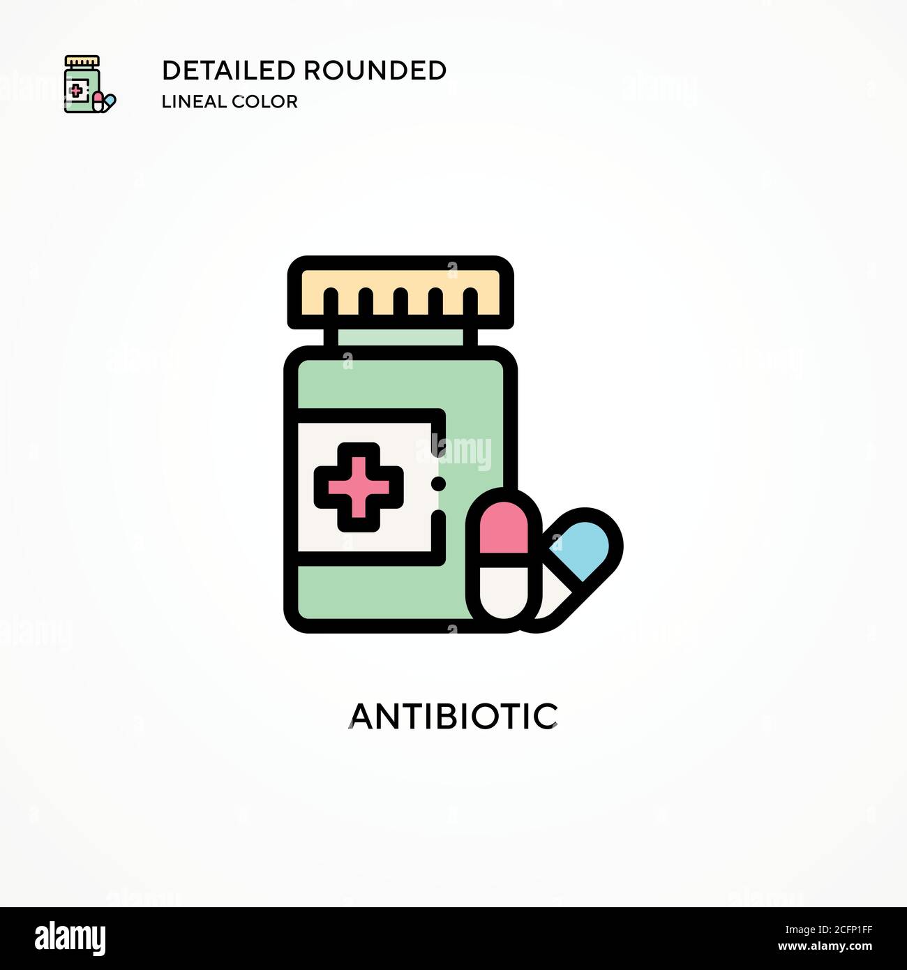 Antibiotic vector icon. Modern vector illustration concepts. Easy to ...