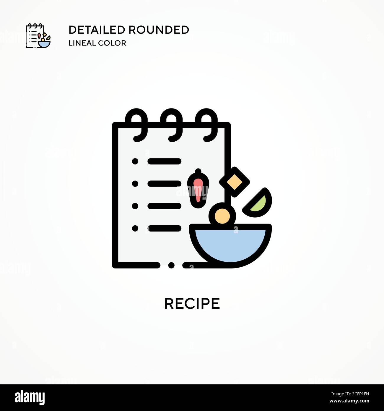 Recipe vector icon. Modern vector illustration concepts. Easy to edit ...