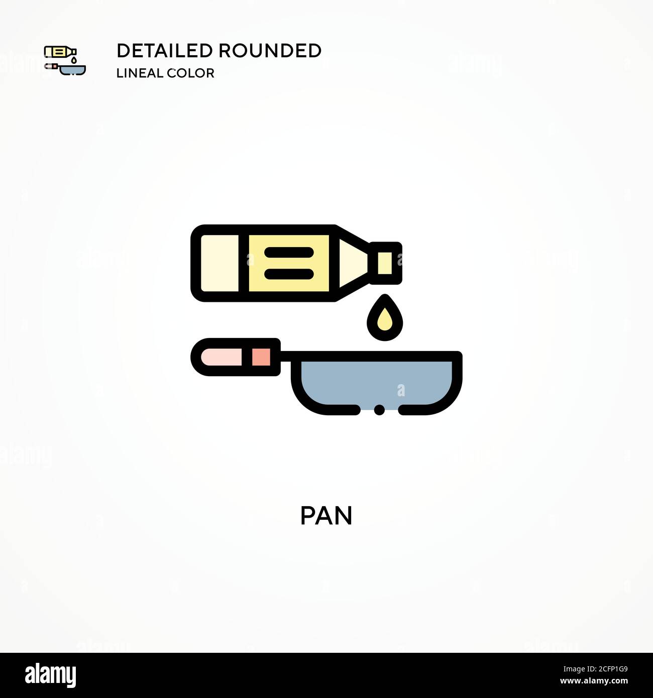 Pan vector icon. Modern vector illustration concepts. Easy to edit and ...