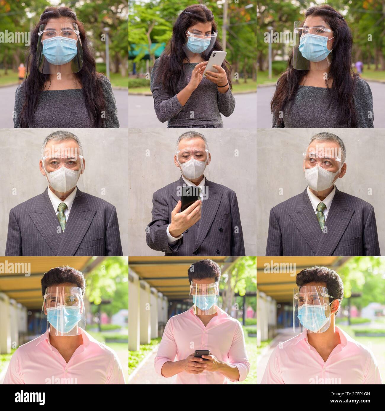 Safety face shield mask hi-res stock photography and images - Alamy