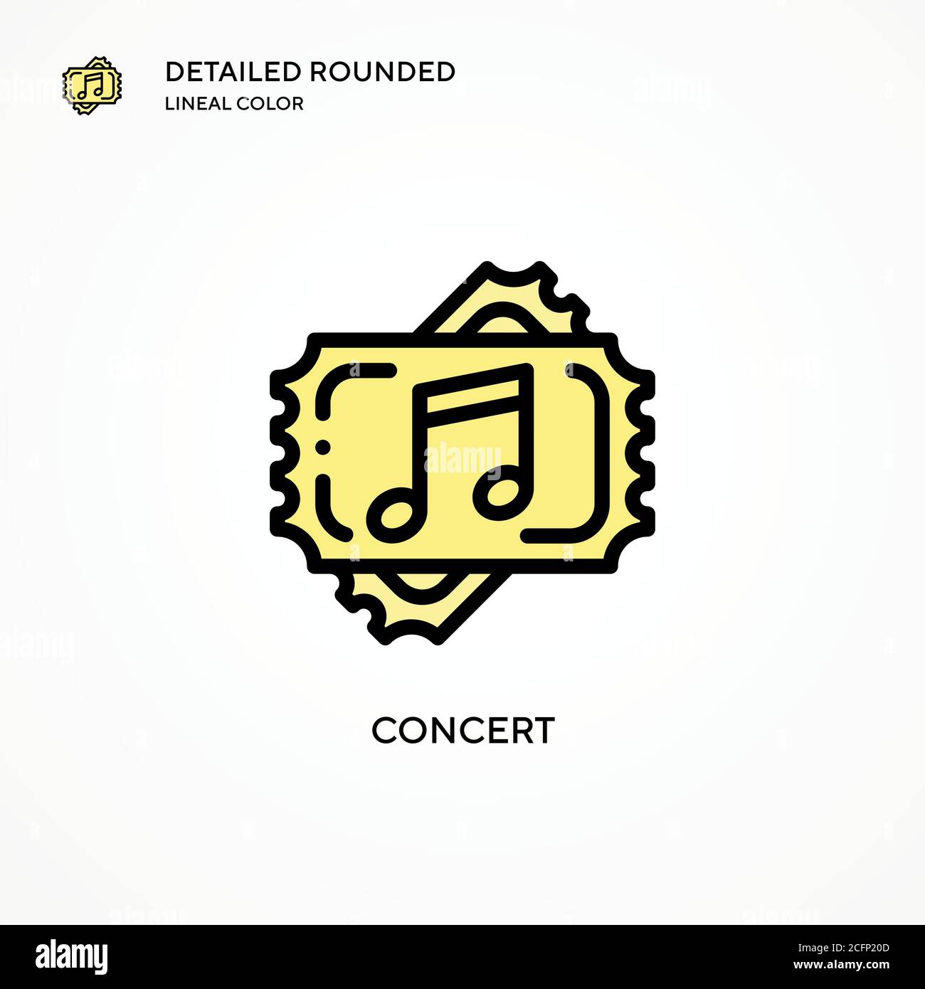 Concert vector icon. Modern vector illustration concepts. Easy to edit ...