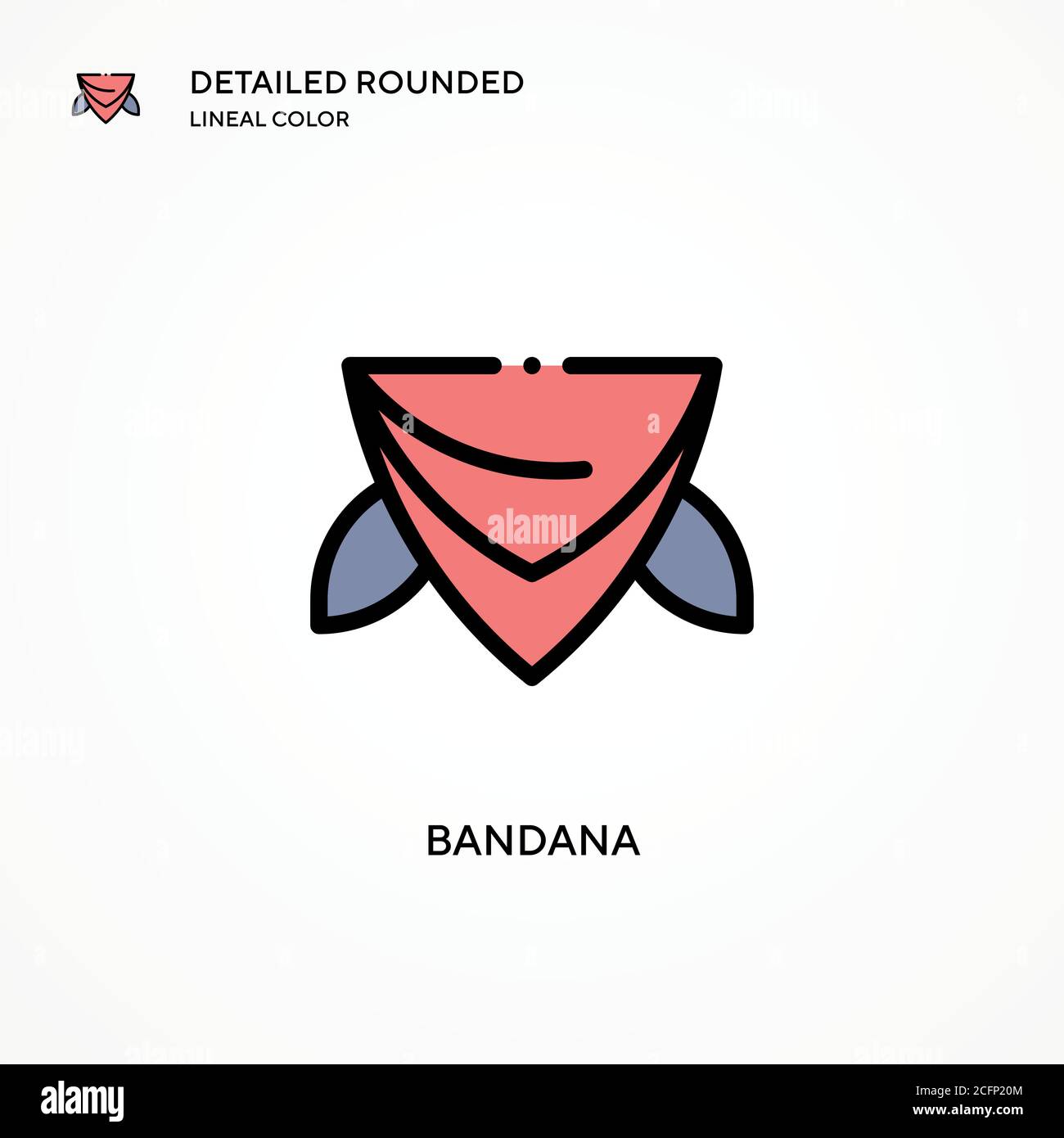 Bandana vector icon. Modern vector illustration concepts. Easy to edit ...