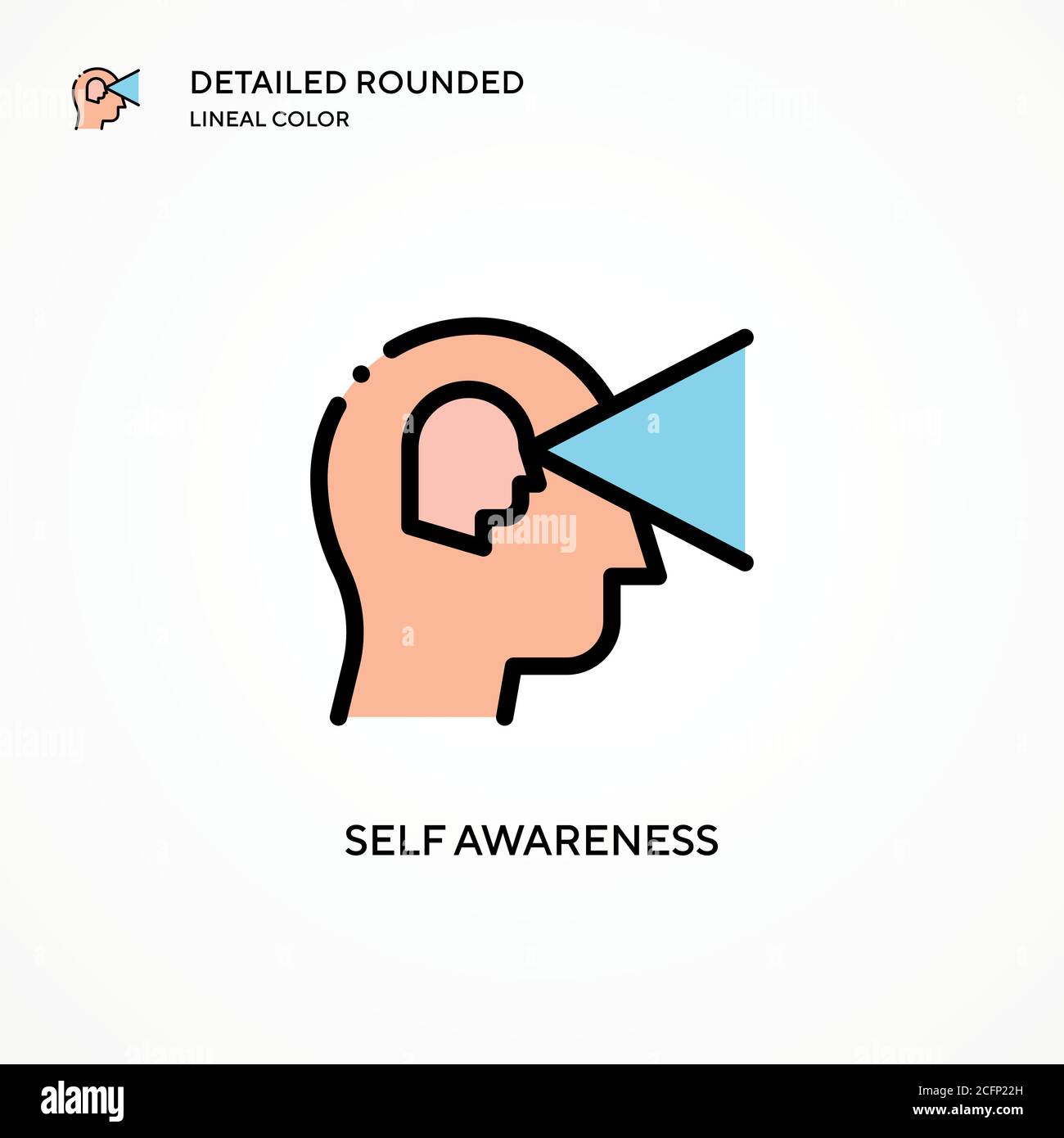 Self awareness vector icon. Modern vector illustration concepts. Easy ...