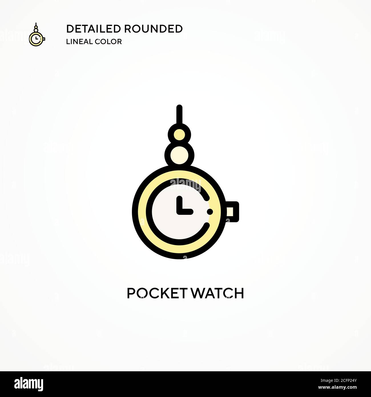 Pocket watch vector icon. Modern vector illustration concepts. Easy to ...