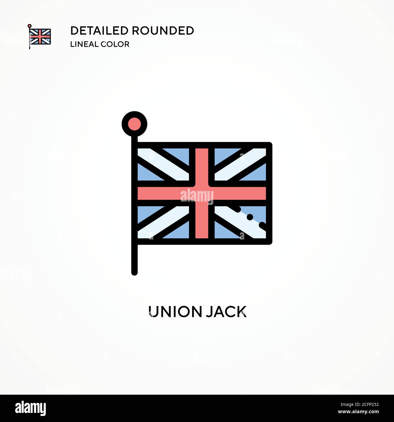 Union jack vector icon. Modern vector illustration concepts. Easy to ...