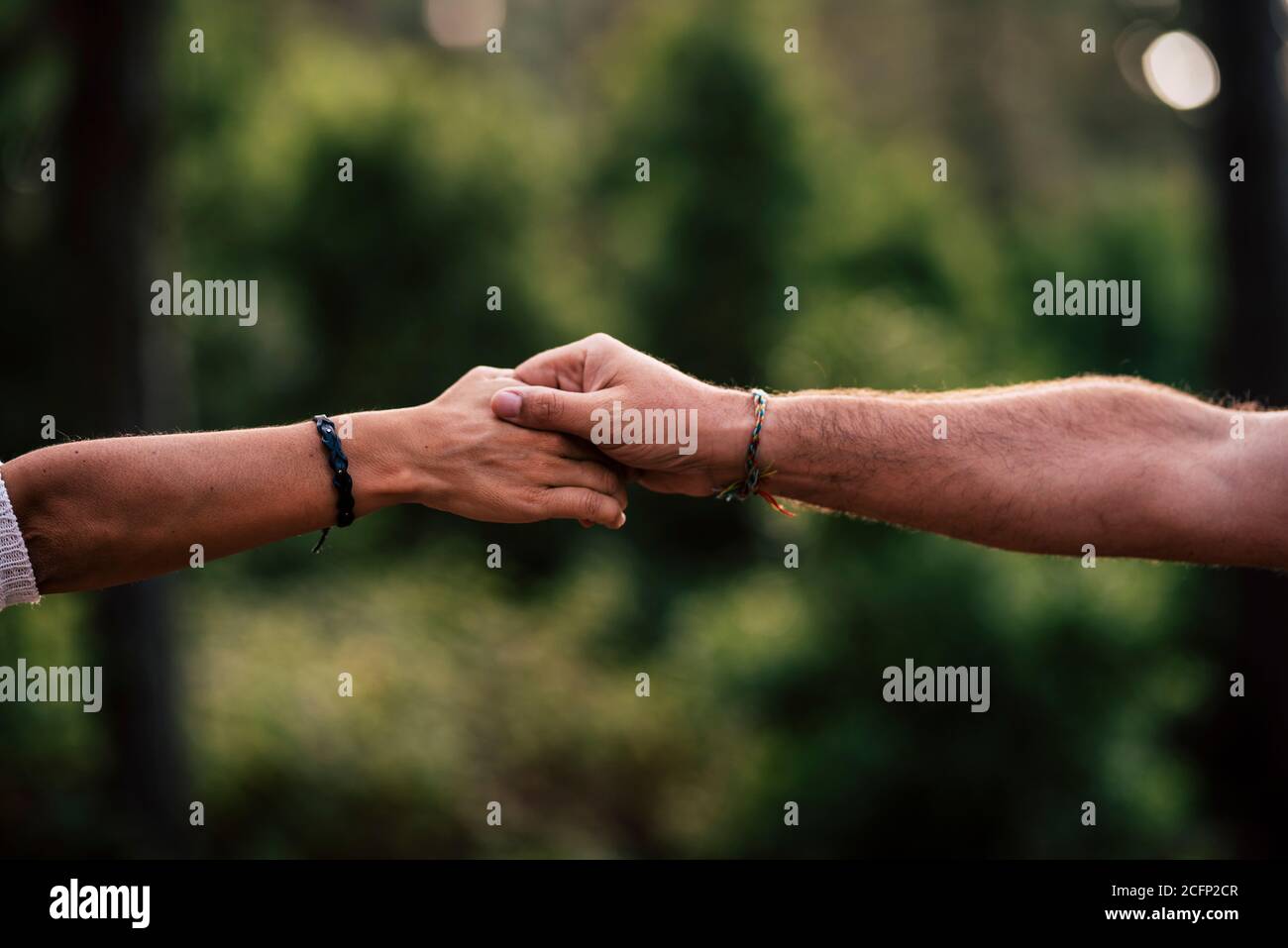 Two Hands Holding Together Help High Resolution Stock Photography and ...