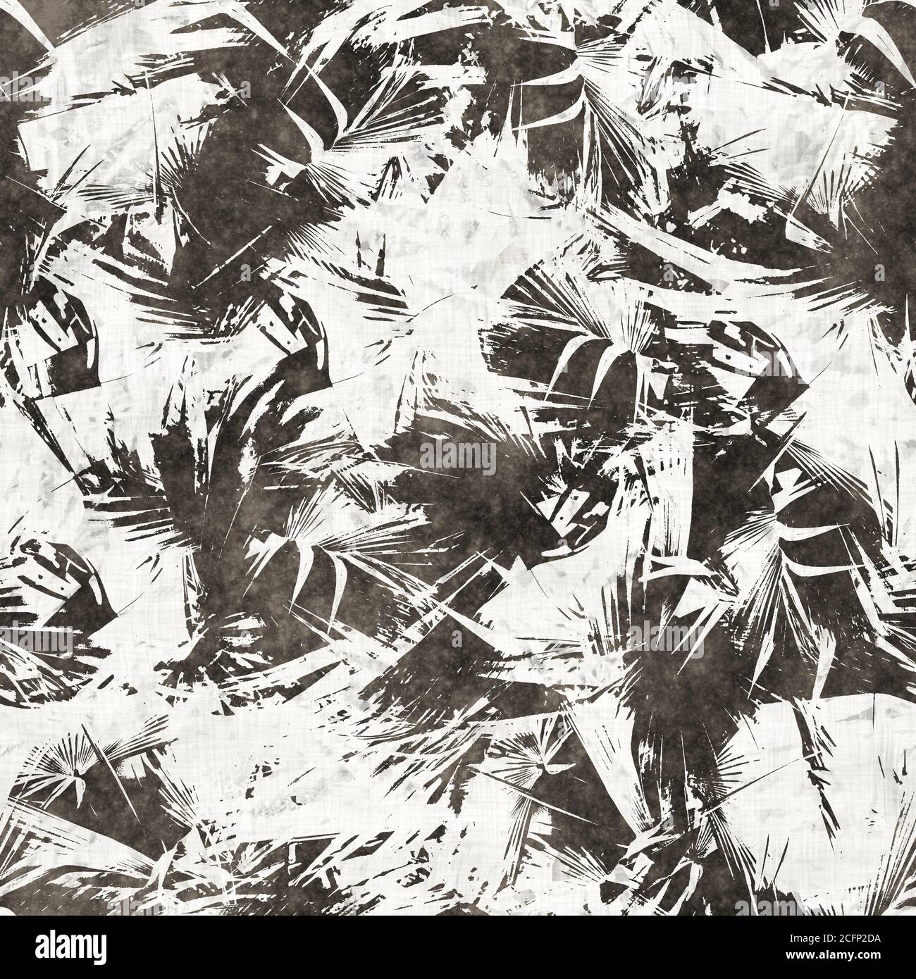 Neutral tropical palm tree leaves seamless pattern Stock Photo - Alamy
