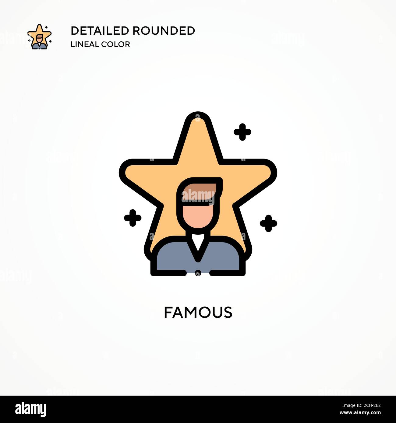 Famous vector icon. Modern vector illustration concepts. Easy to edit ...