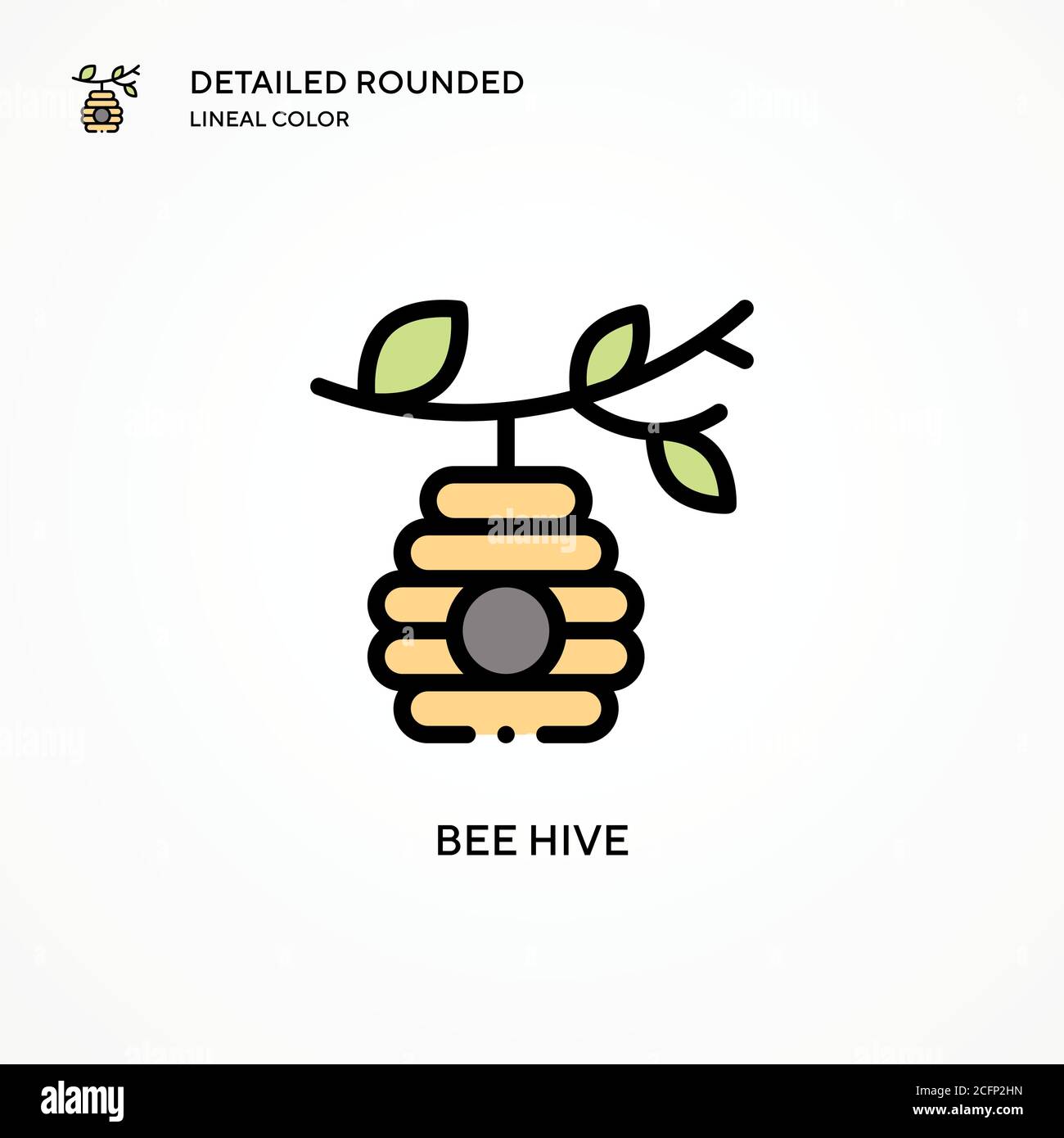 Bee hive vector icon. Modern vector illustration concepts. Easy to edit ...