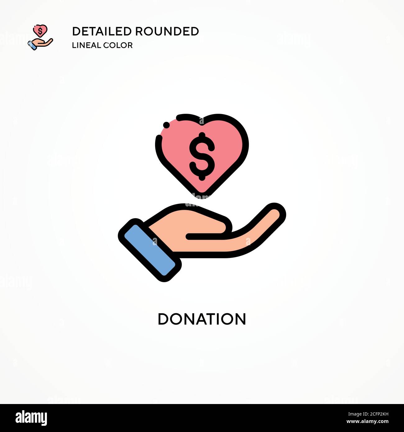 Donation vector icon. Modern vector illustration concepts. Easy to edit ...