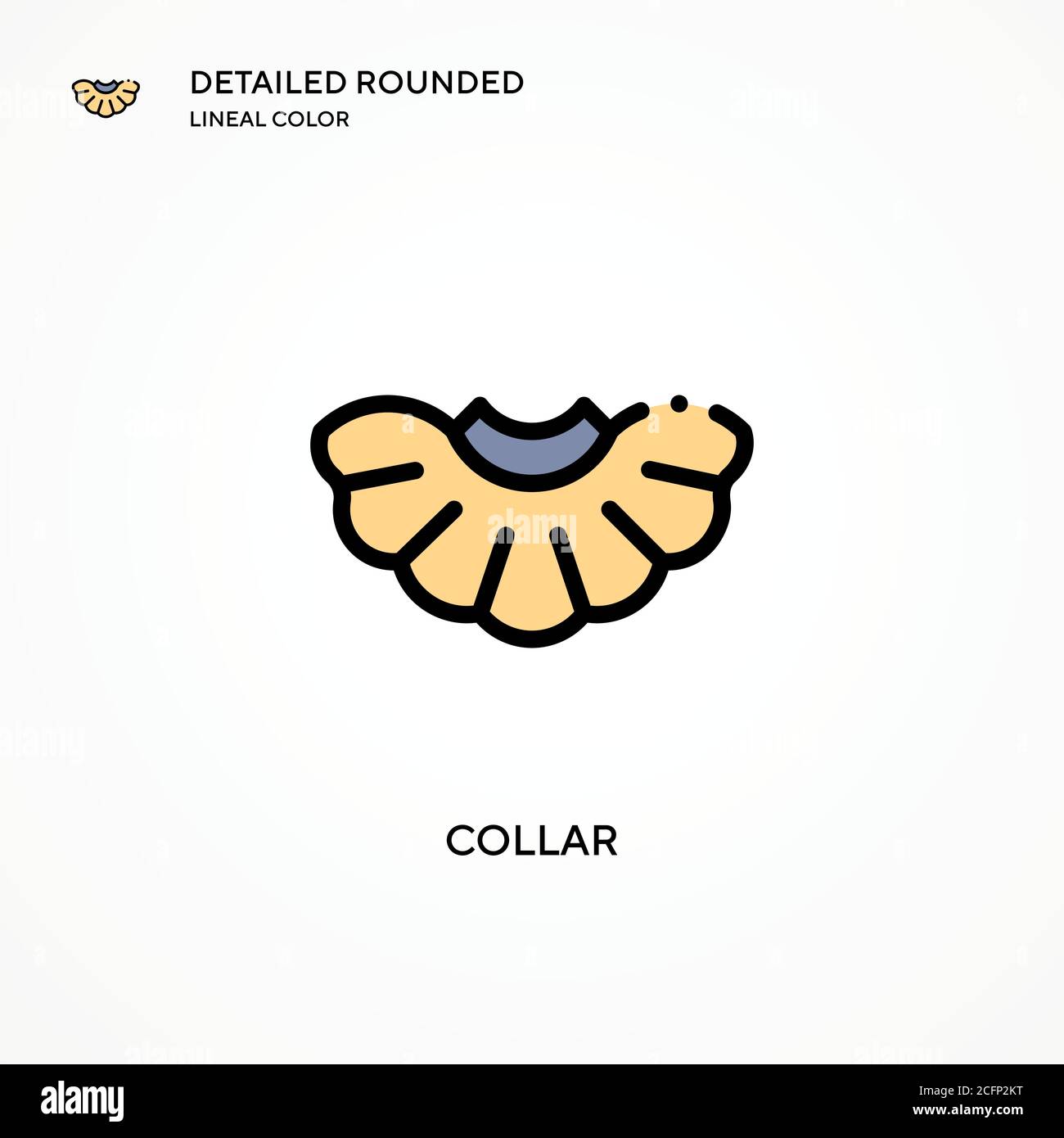 Collar vector icon. Modern vector illustration concepts. Easy to edit ...