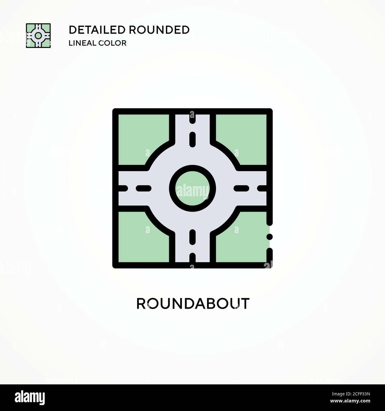 Roundabout top view Cut Out Stock Images & Pictures - Alamy