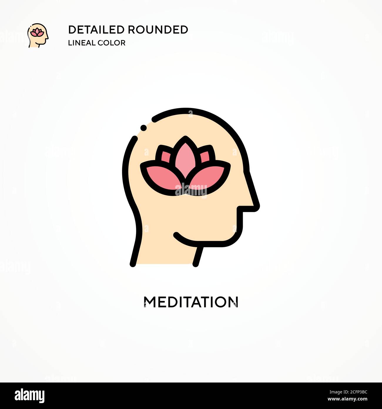 Meditation vector icon. Modern vector illustration concepts. Easy to ...
