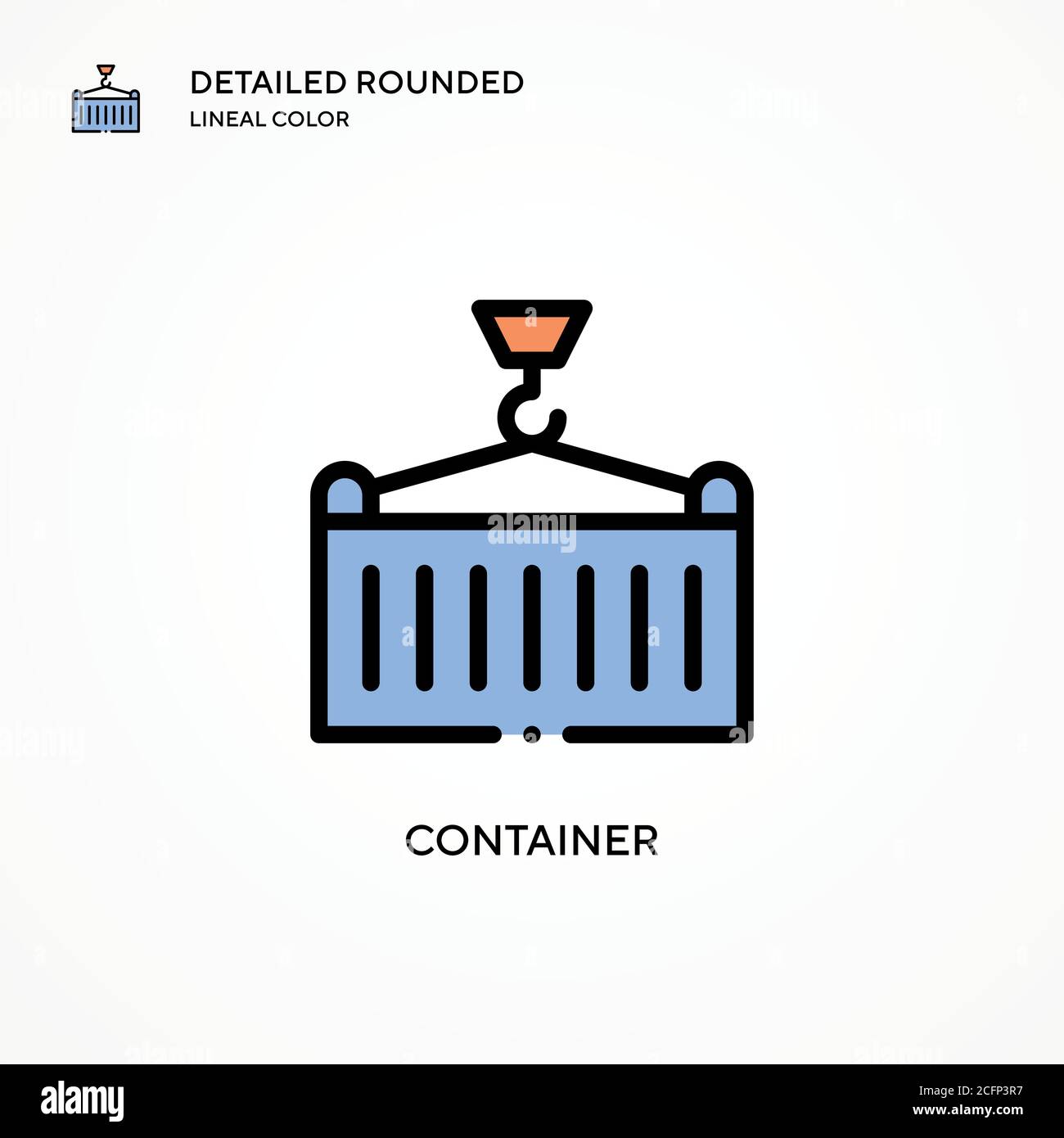 Container vector icon. Modern vector illustration concepts. Easy to ...