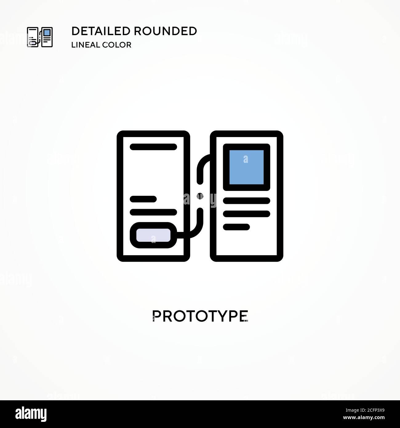 Prototype vector icon. Modern vector illustration concepts. Easy to ...