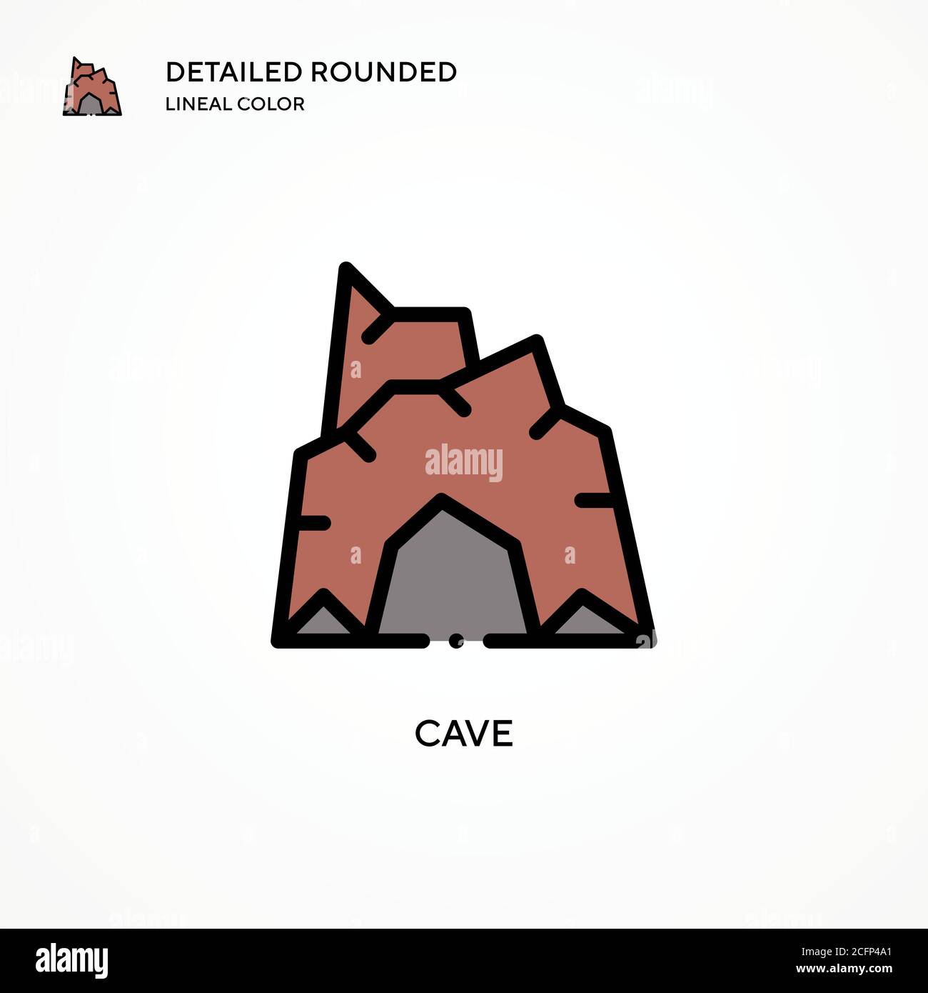 Cave vector icon. Modern vector illustration concepts. Easy to edit and ...