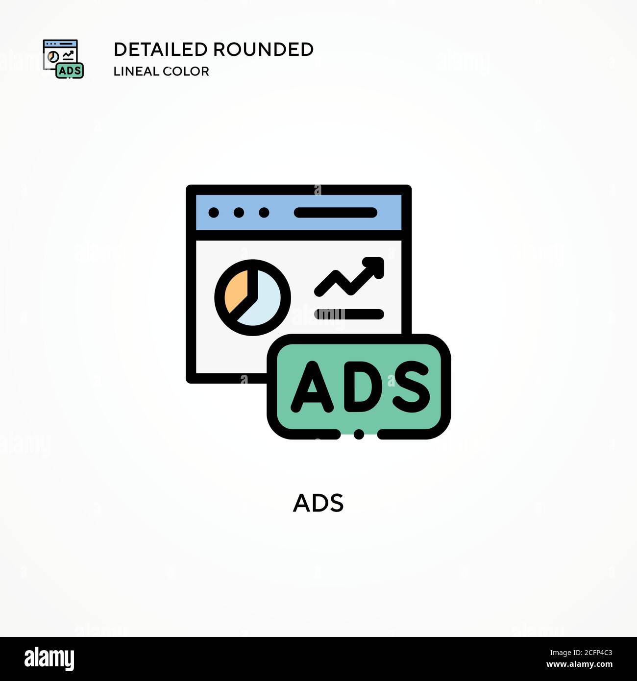 Facebook ads icon Stock Vector Images - Alamy