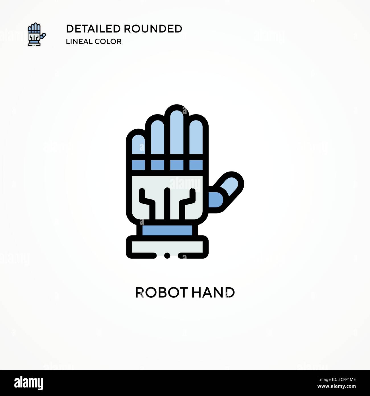 Robot hand vector icon. Modern vector illustration concepts. Easy to ...