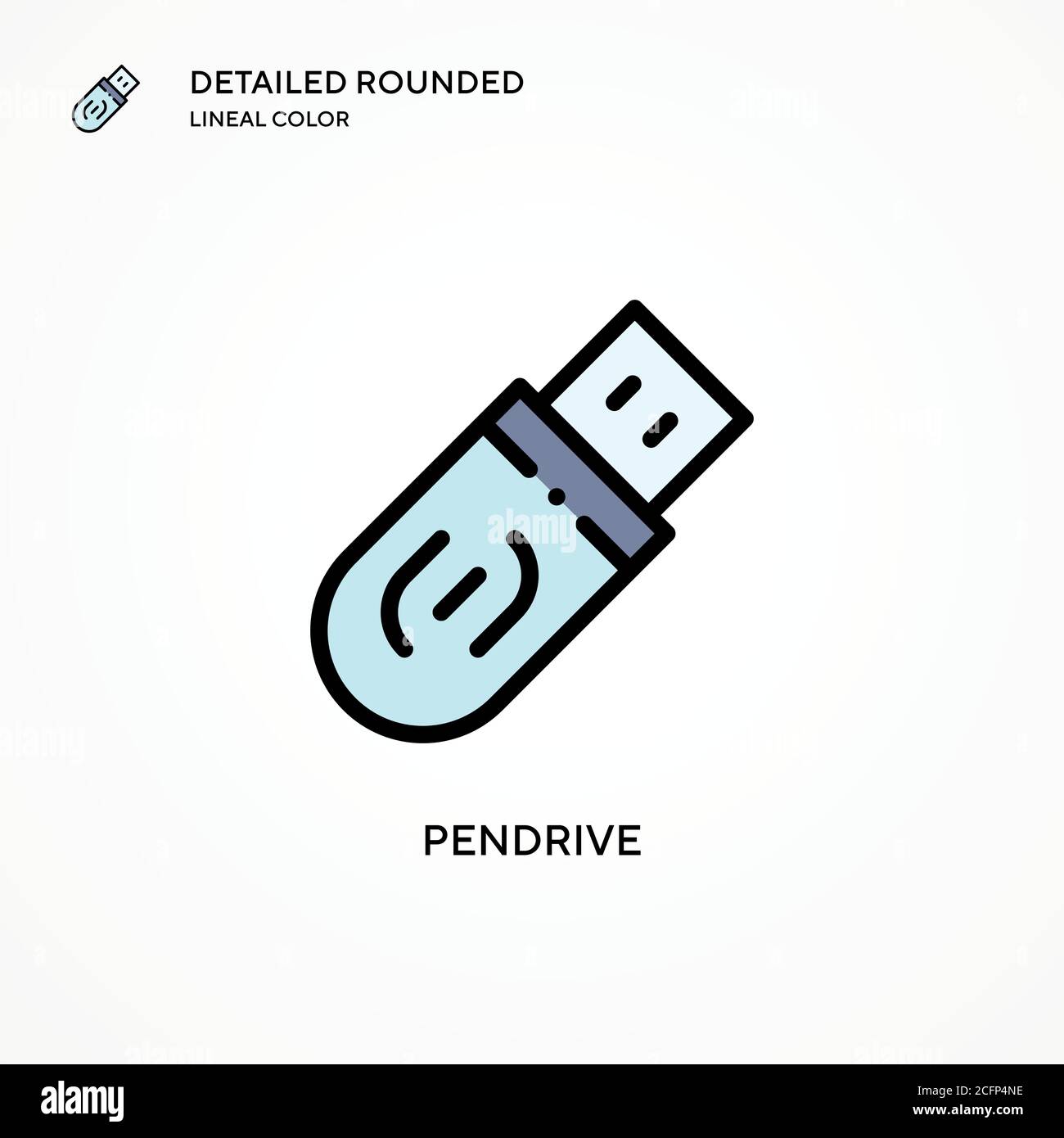 Pendrive vector icon. Modern vector illustration concepts. Easy to edit ...