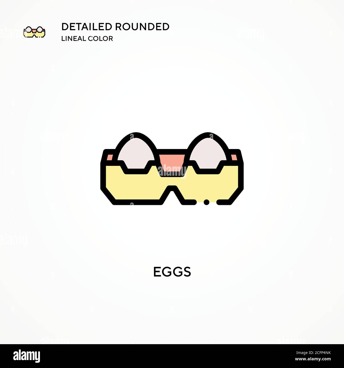 Eggs vector icon. Modern vector illustration concepts. Easy to edit and ...