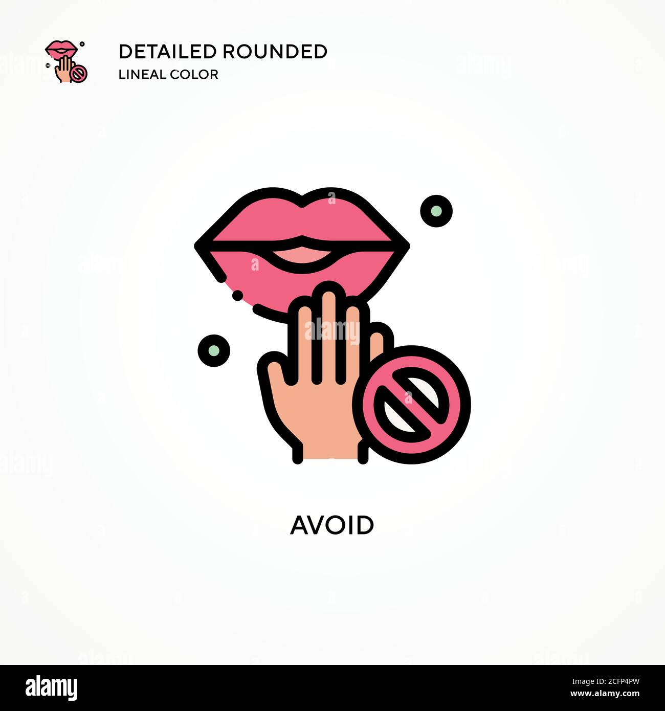 Avoid vector icon. Modern vector illustration concepts. Easy to edit ...