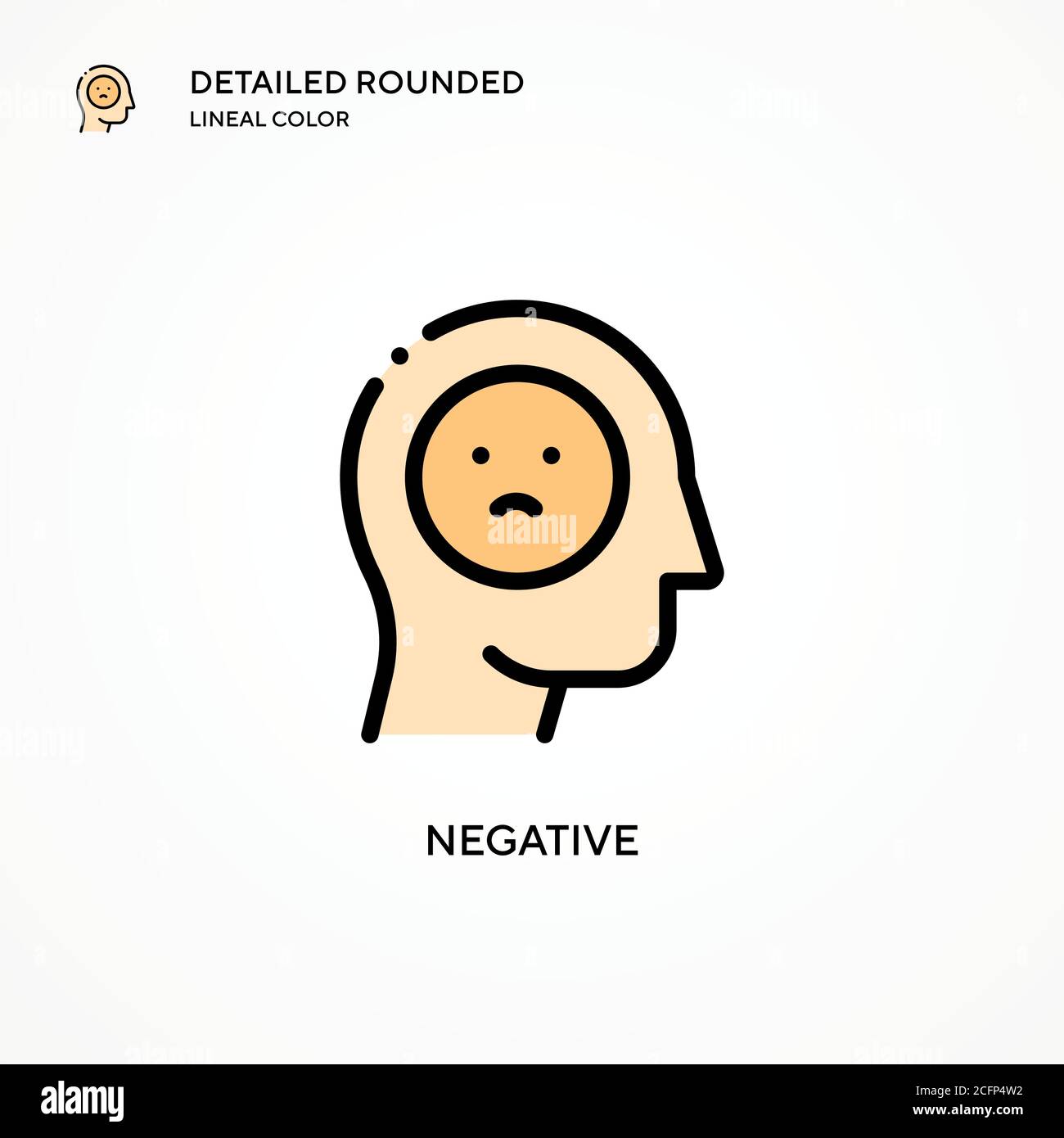 Negative vector icon. Modern vector illustration concepts. Easy to edit ...