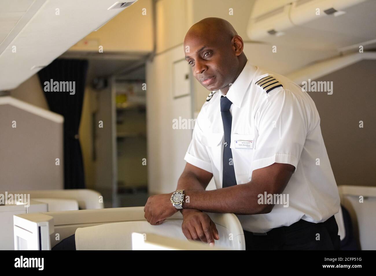 Johannesburg, South Africa - May 08 2012: British Airways Middle Aged ...