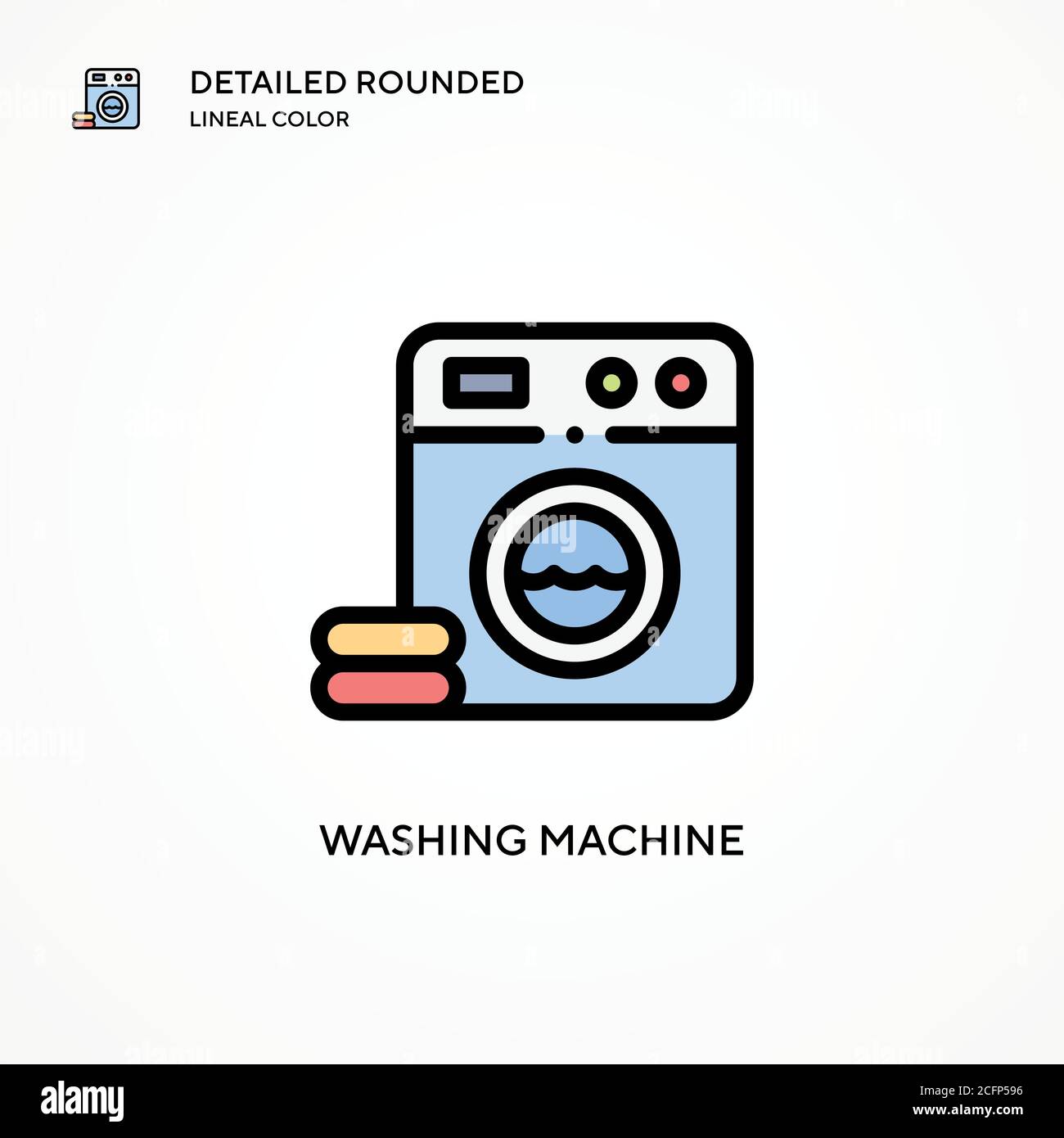Washing machine vector icon. Modern vector illustration concepts. Easy ...