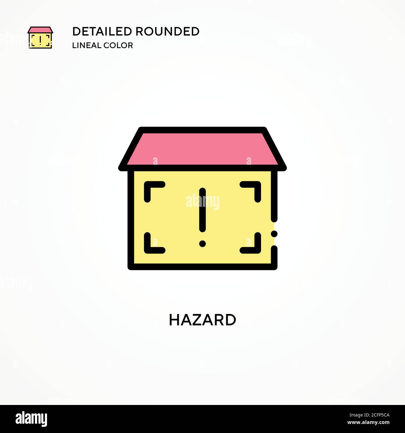 Hazard vector icon. Modern vector illustration concepts. Easy to edit ...