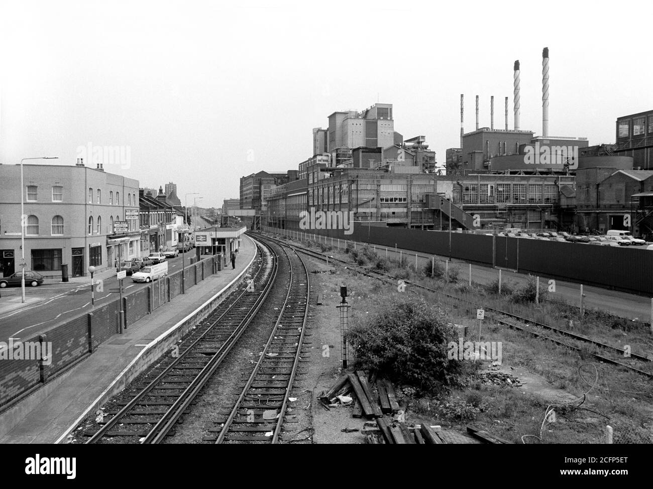 The now closed Silvertown station which was on the North Woolwich ...