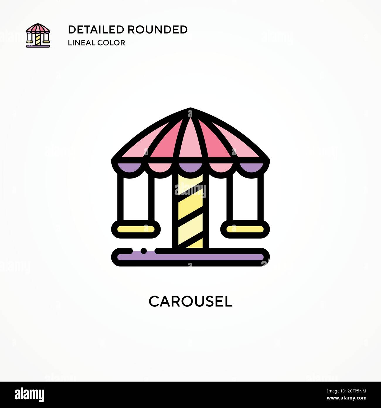 Carousel vector icon. Modern vector illustration concepts. Easy to edit ...