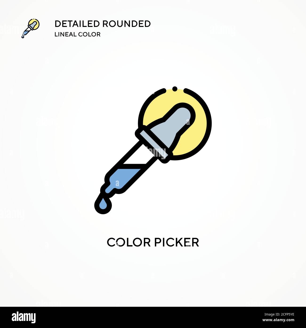 Color picker vector icon. Modern vector illustration concepts. Easy to ...