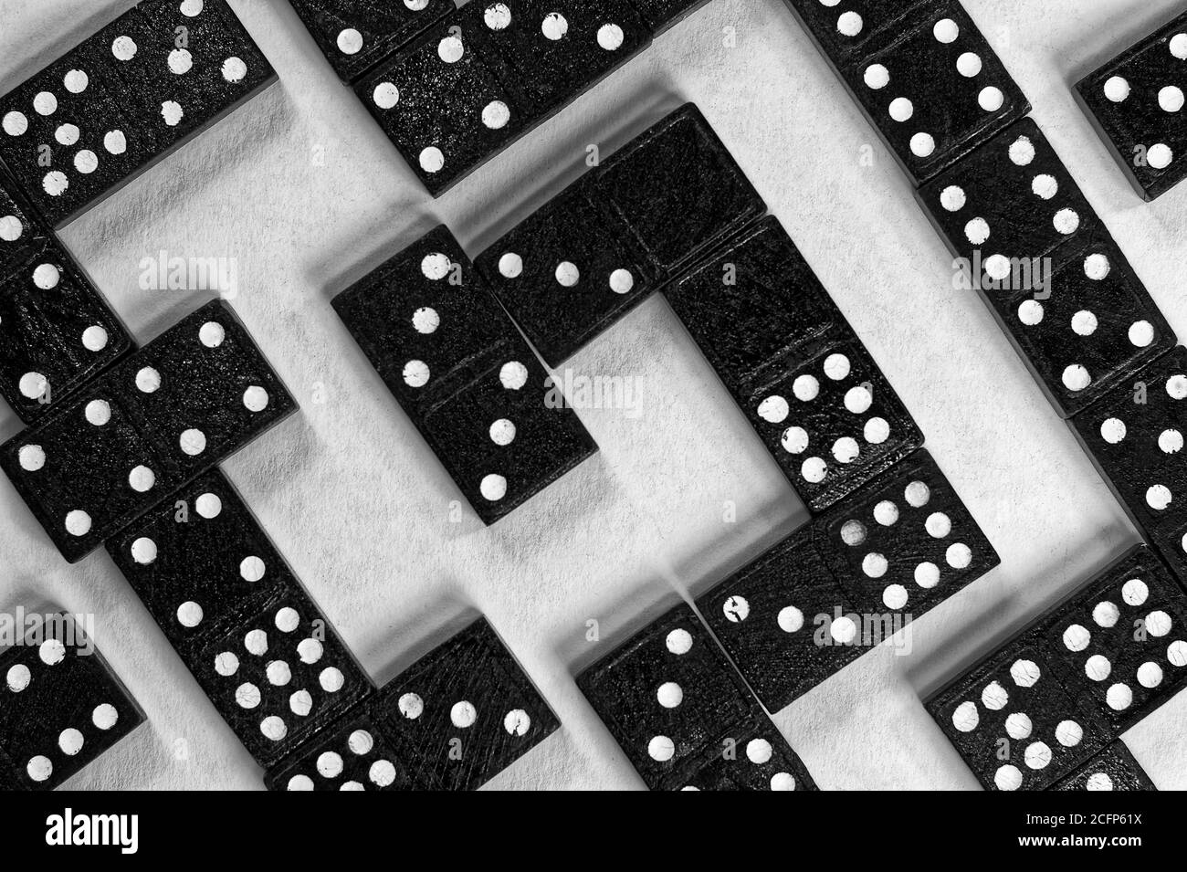 Dominoes Black and White Stock Photos & Images - Alamy