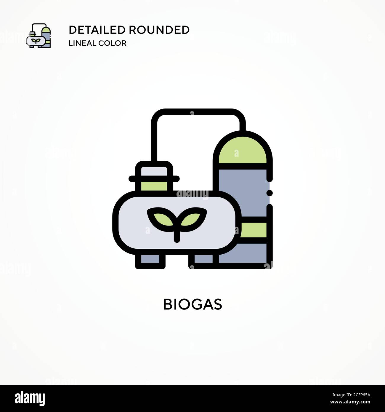 Biogas vector icon. Modern vector illustration concepts. Easy to edit ...