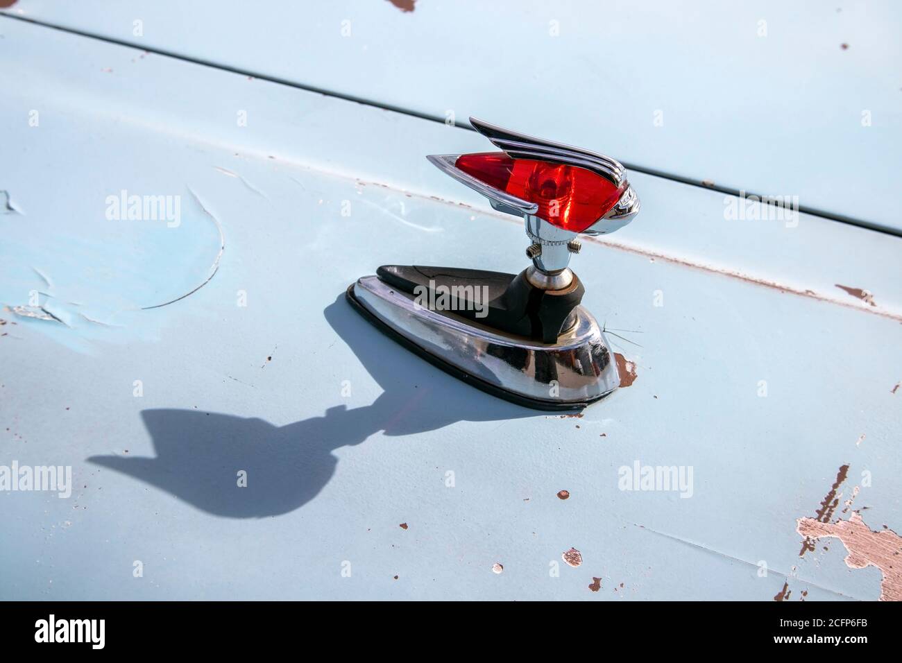 old red light indicator mounted on 1959 Edsel Ranger Stock Photo - Alamy