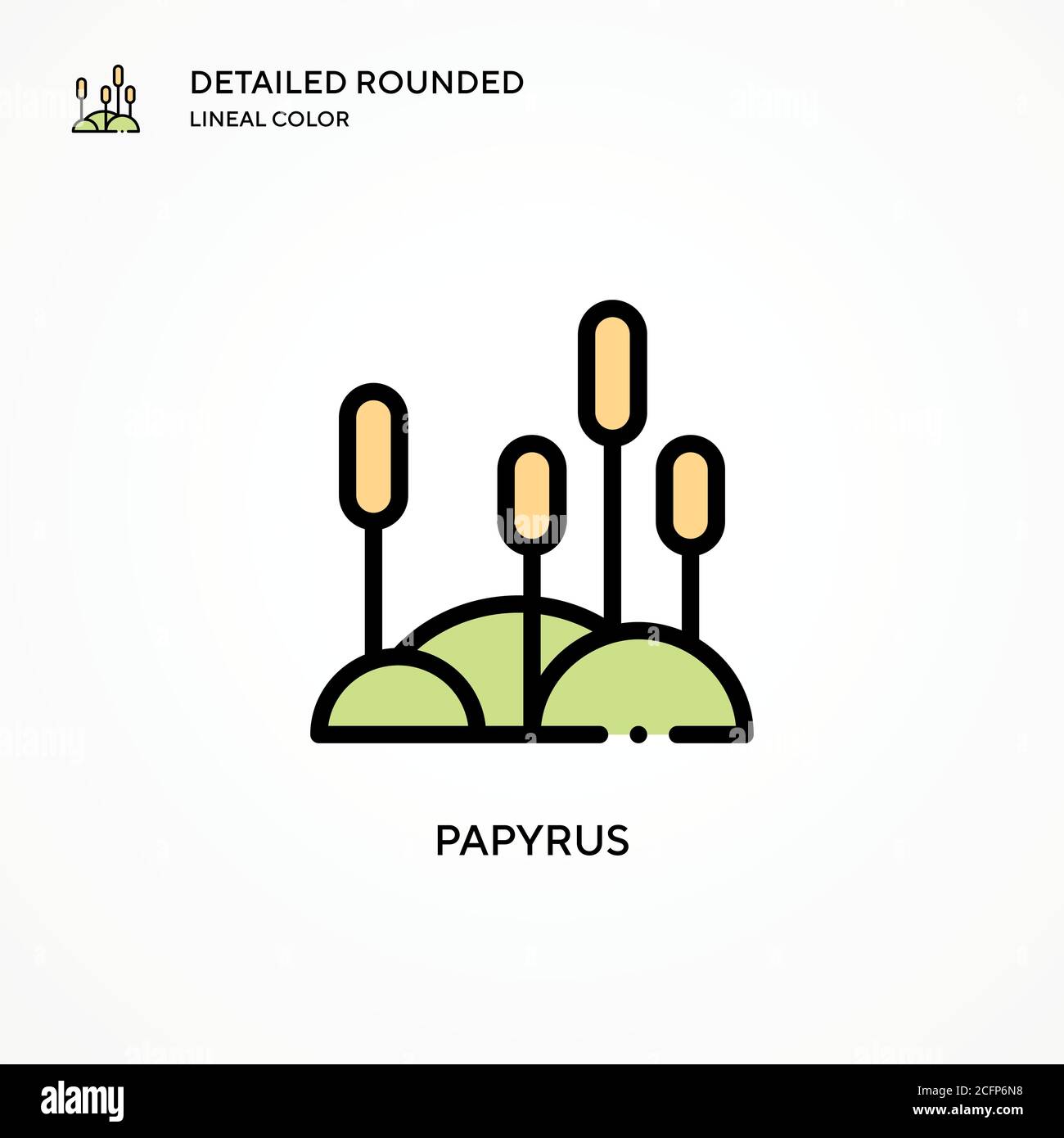Papyrus vector icon. Modern vector illustration concepts. Easy to edit ...