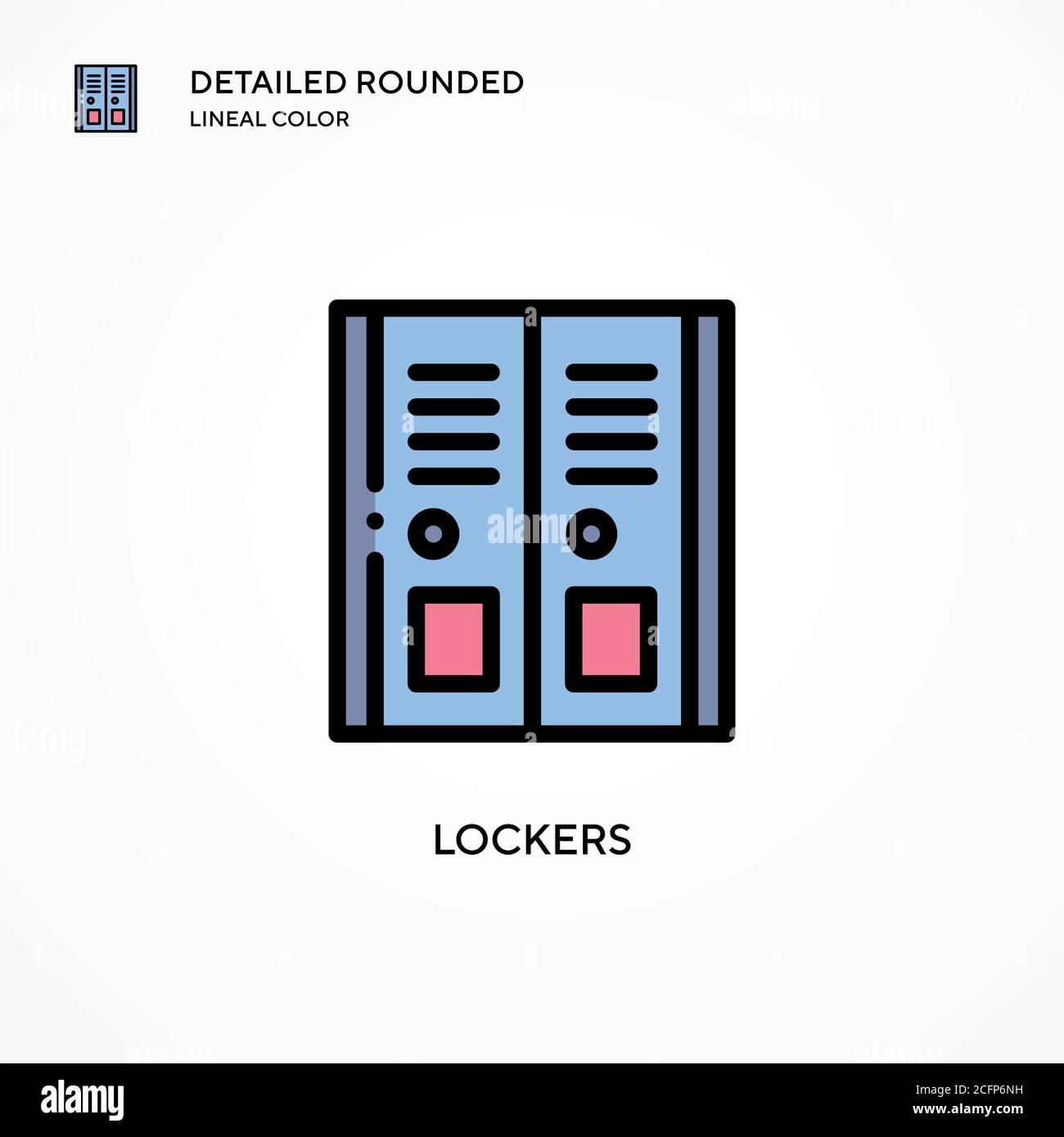 Lockers vector icon. Modern vector illustration concepts. Easy to edit ...