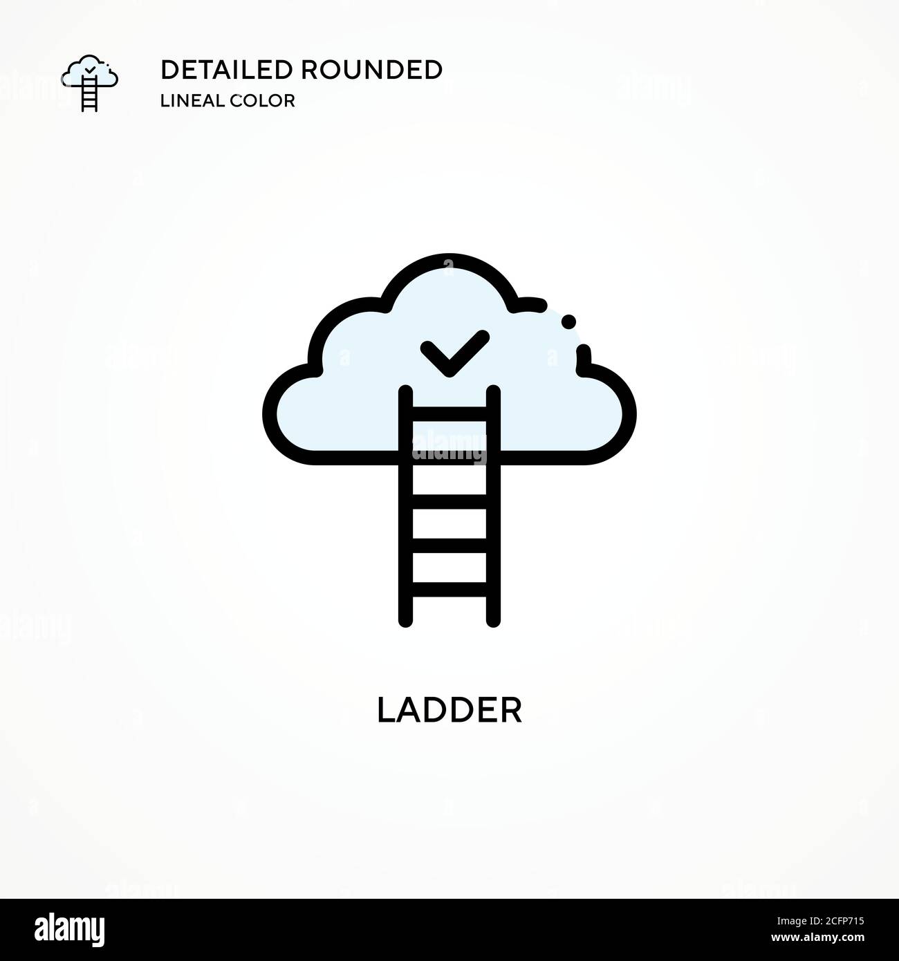 Ladder vector icon. Modern vector illustration concepts. Easy to edit ...