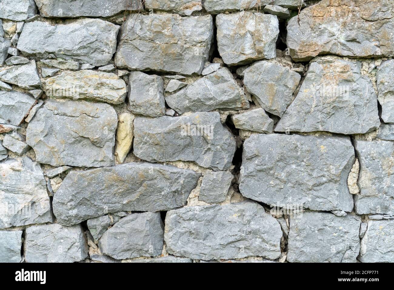 Rock wall background. Closeup. Copspace. Natural gray texture Stock ...