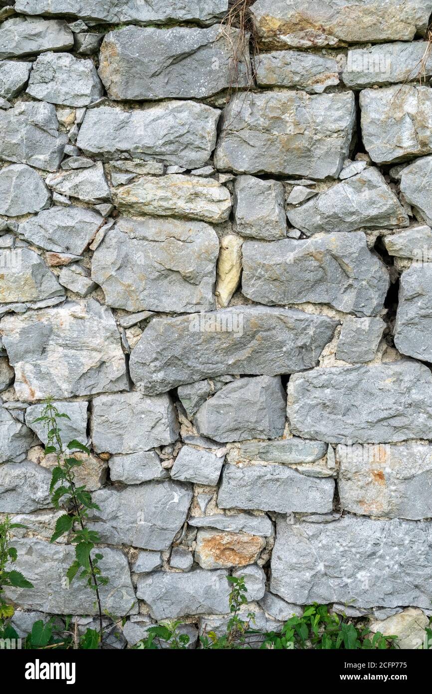 Rock wall background. Closeup. Copspace. Natural gray texture Stock ...