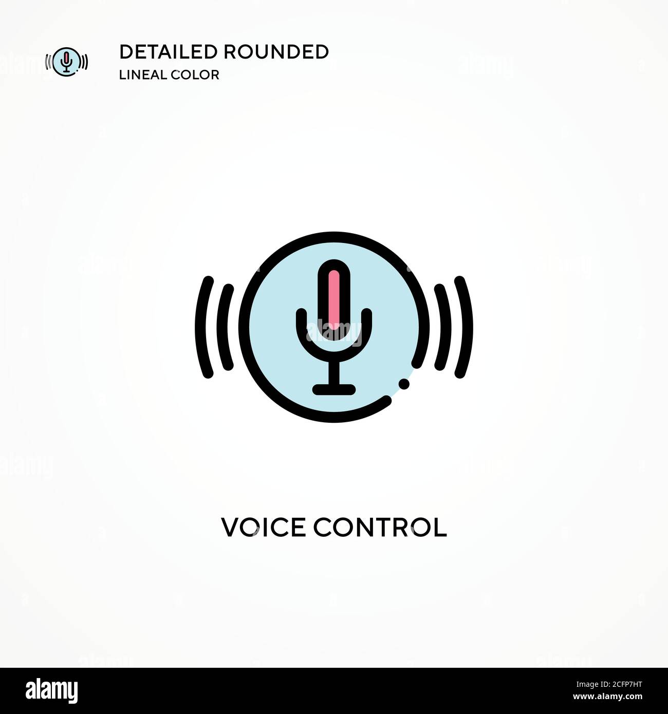 Voice control vector icon. Modern vector illustration concepts. Easy to ...