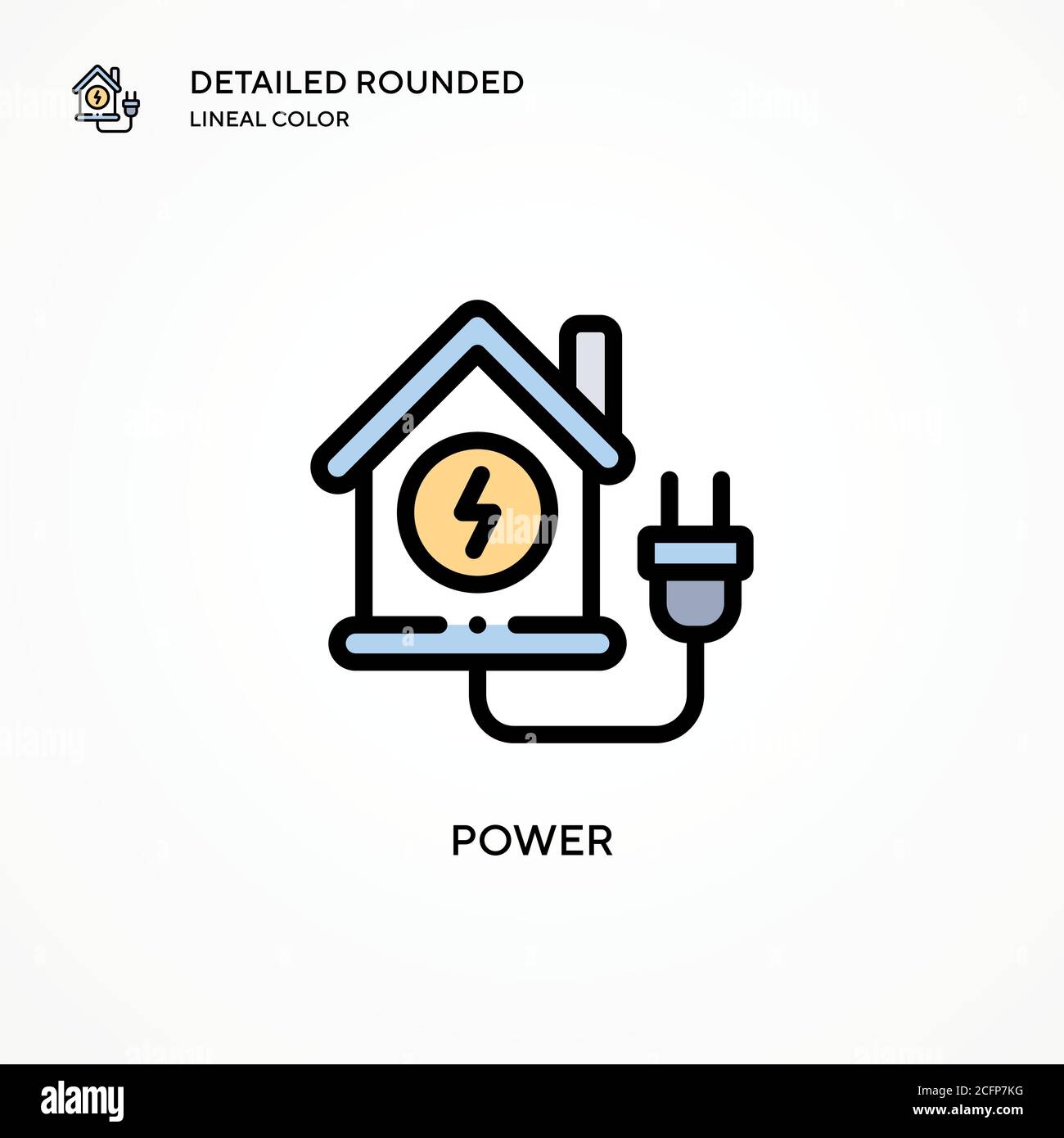 Power vector icon. Modern vector illustration concepts. Easy to edit ...