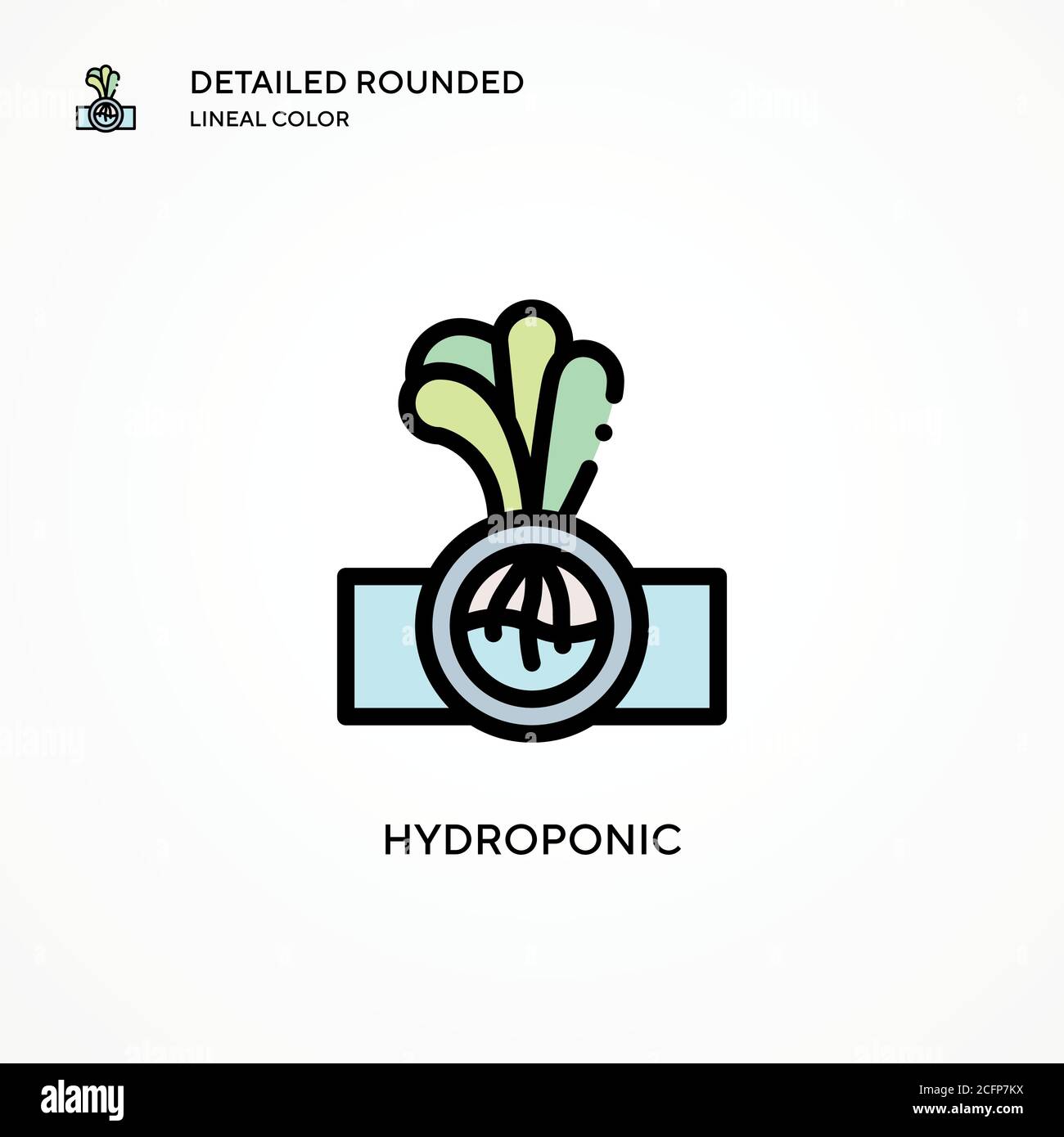 Hydroponic vector icon. Modern vector illustration concepts. Easy to ...