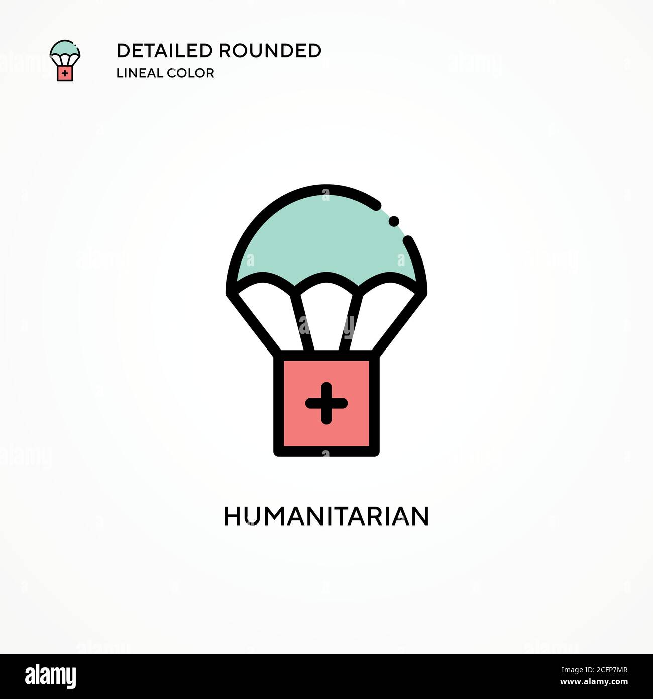 Humanitarian vector icon. Modern vector illustration concepts. Easy to ...